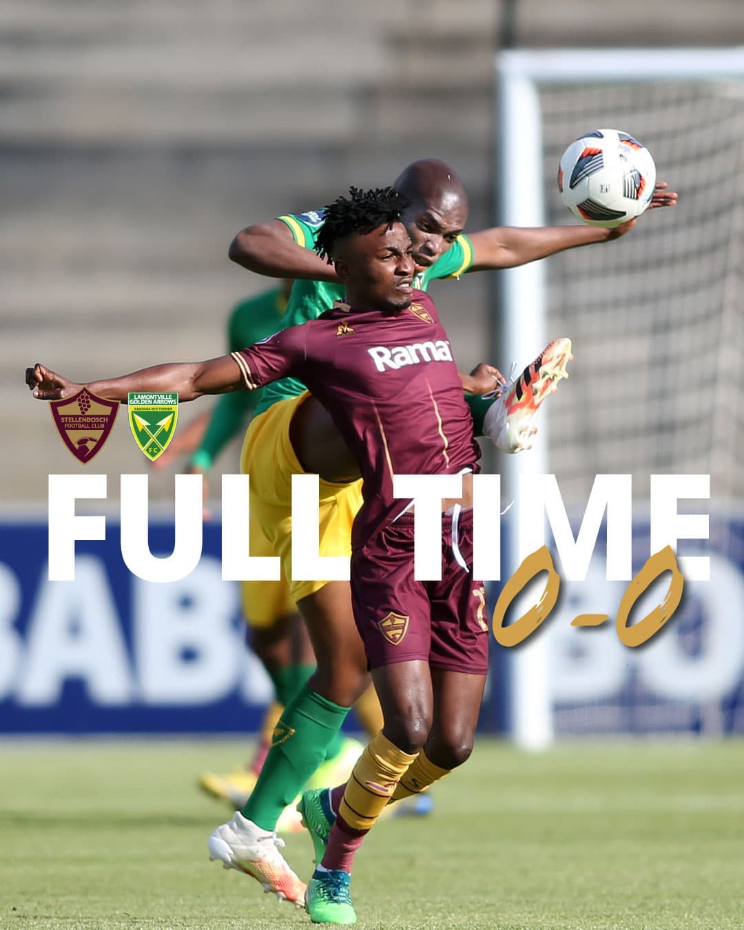 FULL TIME Stalemate at the Danie Craven Stadium #SFC 0⃣-0⃣ #GAFC # ...